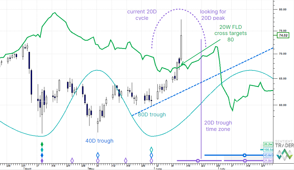 Oil (WTI) update - 13 June 2025